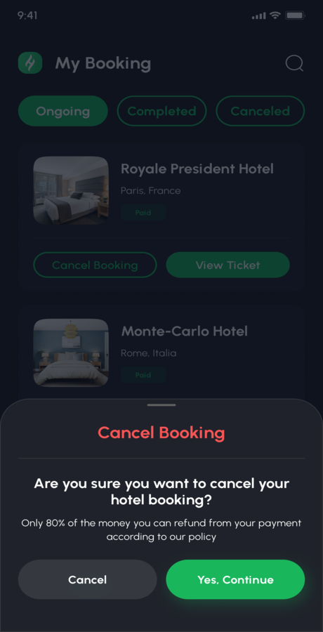 Helia Hotel Booking ANDROID + IOS + FIGMA | UI Kit | Ionic by FlutterVision