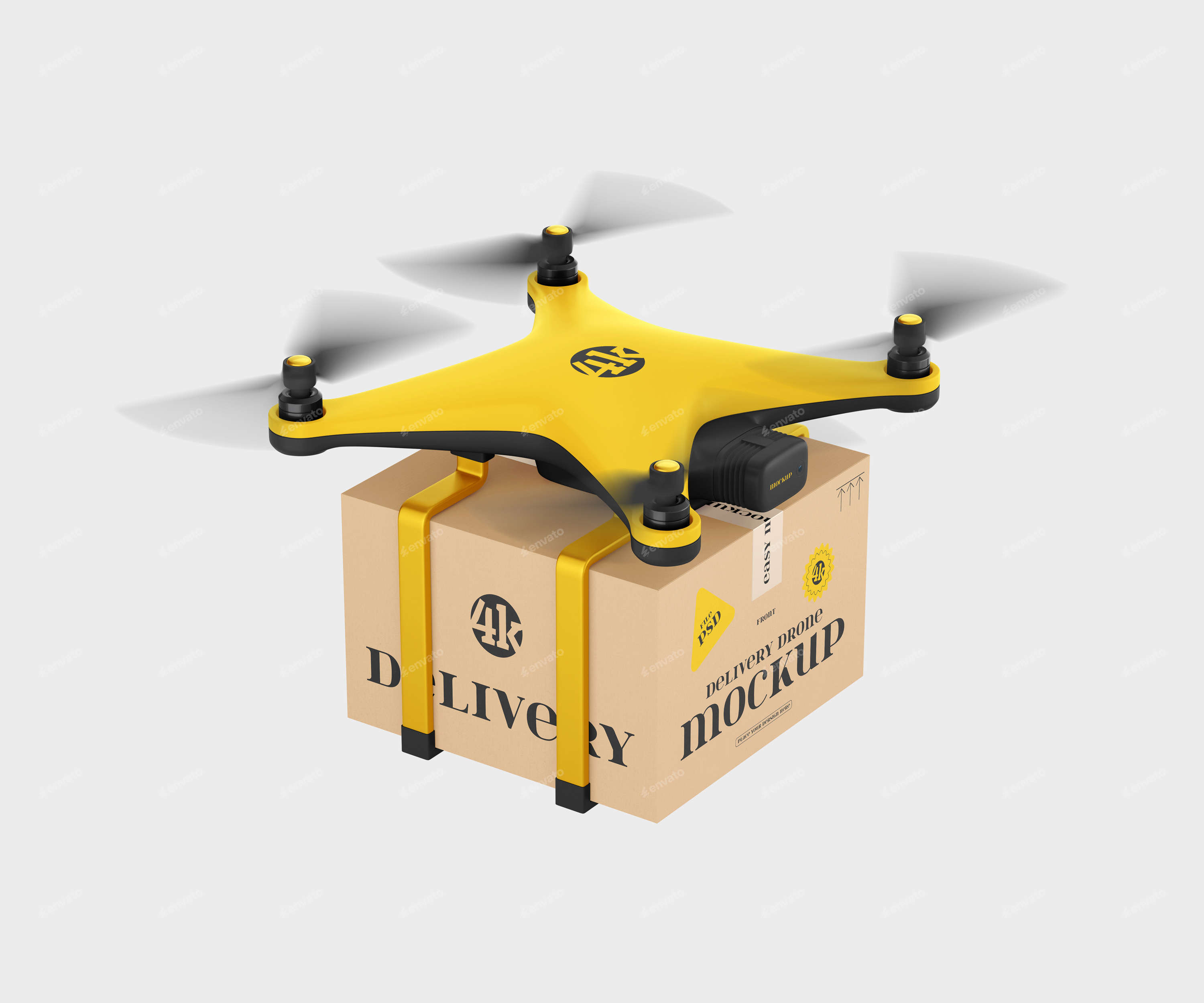 Delivery Drone Mockup Set, Graphics | GraphicRiver