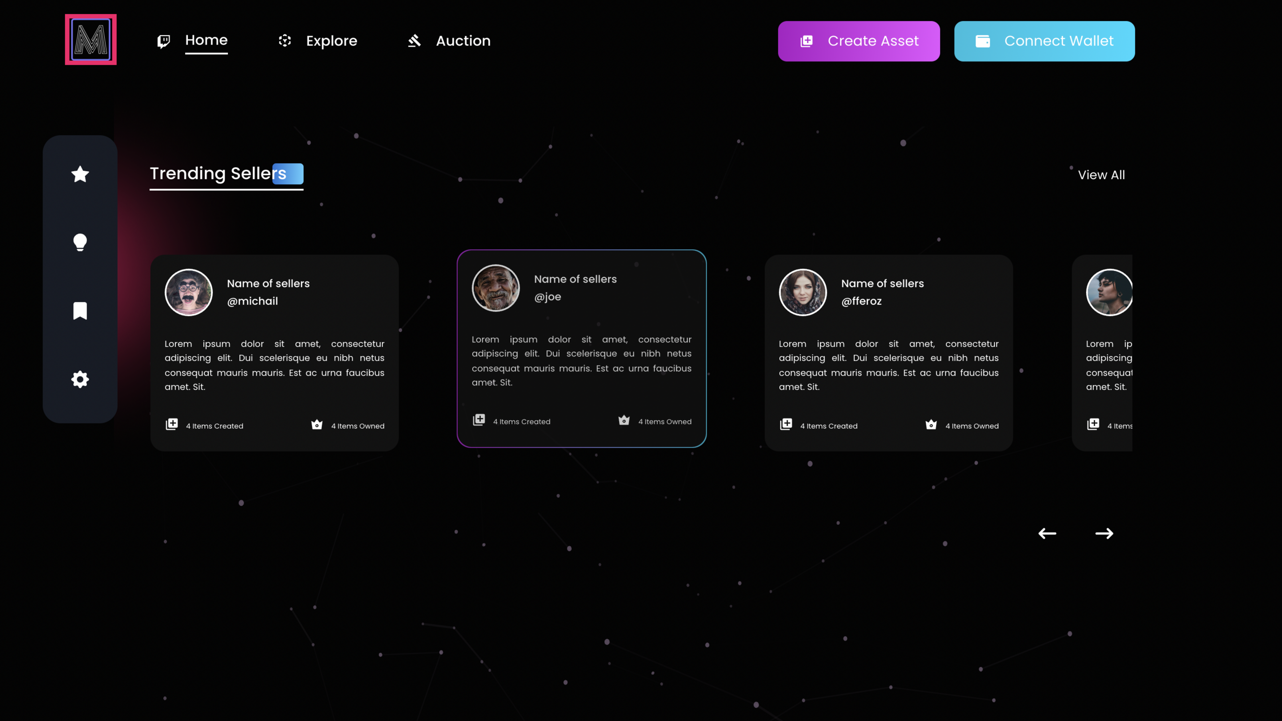 Minto - ReactJs NFT Marketplace UI kit by thriftysoft | CodeCanyon