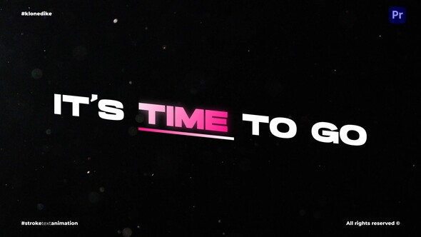 Stroke Text Animation - mogrt, Premiere Pro Templates | VideoHive