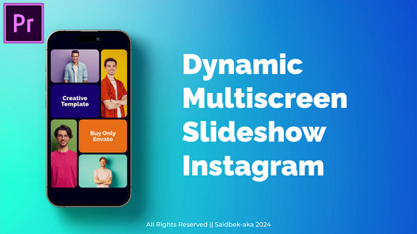 Colorful Instagram Multiscreen Slideshow Split Screen Presentation ...