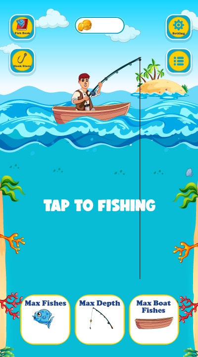 Fishing Master Game - Hypercasual Game - HTML5 and Android Construct 3 Game by haveasoft