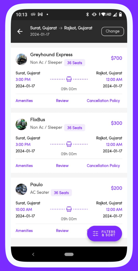 ProZigzagBus : Online Multi Vendor Bus Ticket Booking App & Reservation System Flutter Solution ...