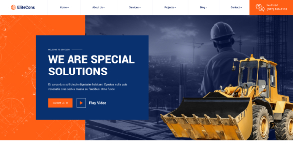 Elitecons - Construction Building HTML Template by starplate | ThemeForest