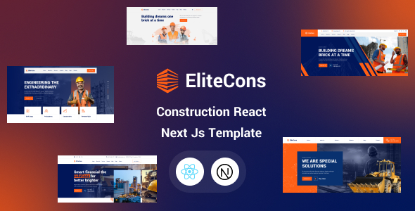 Elitecons - Construction Building React Next Js by starplate | ThemeForest