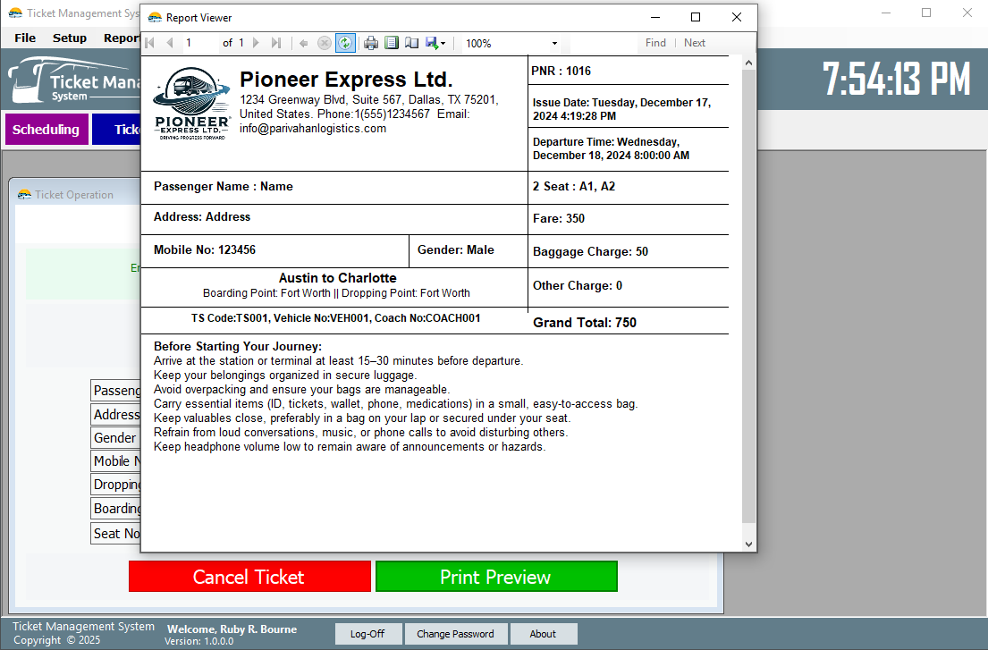 Bus/Train Ticket Management System by linkbirdtech | CodeCanyon