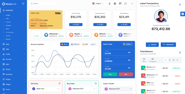 NexaDash - Django Admin & Dashboard Template by DexignZone | ThemeForest