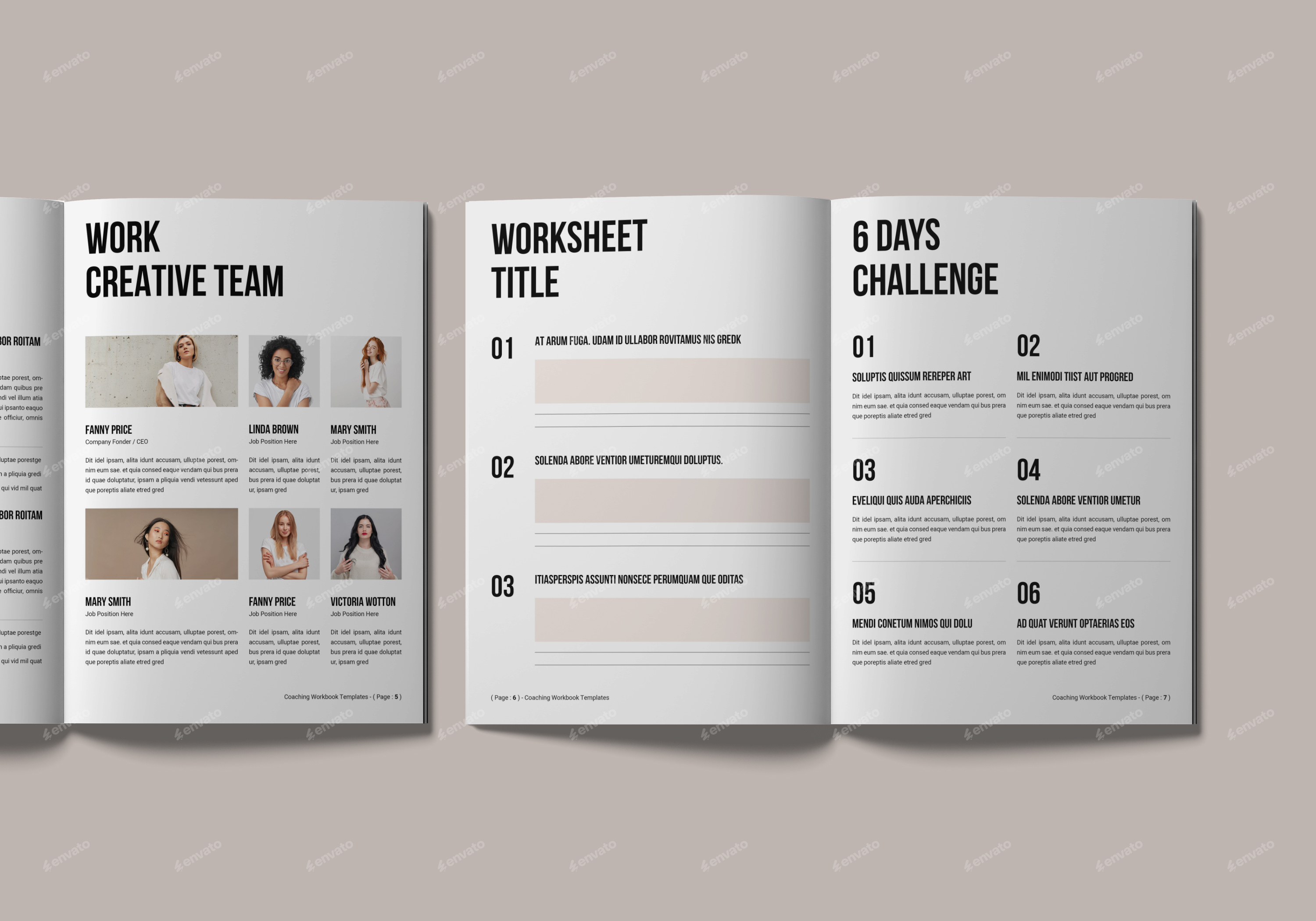 Coaching Workbook Template, Print Templates | GraphicRiver