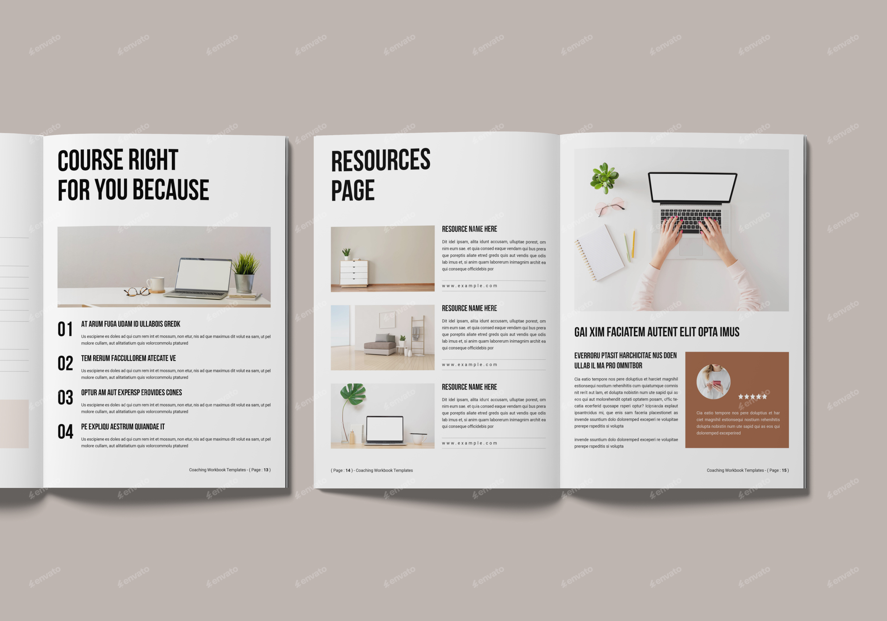 Coaching Workbook Template, Print Templates | GraphicRiver