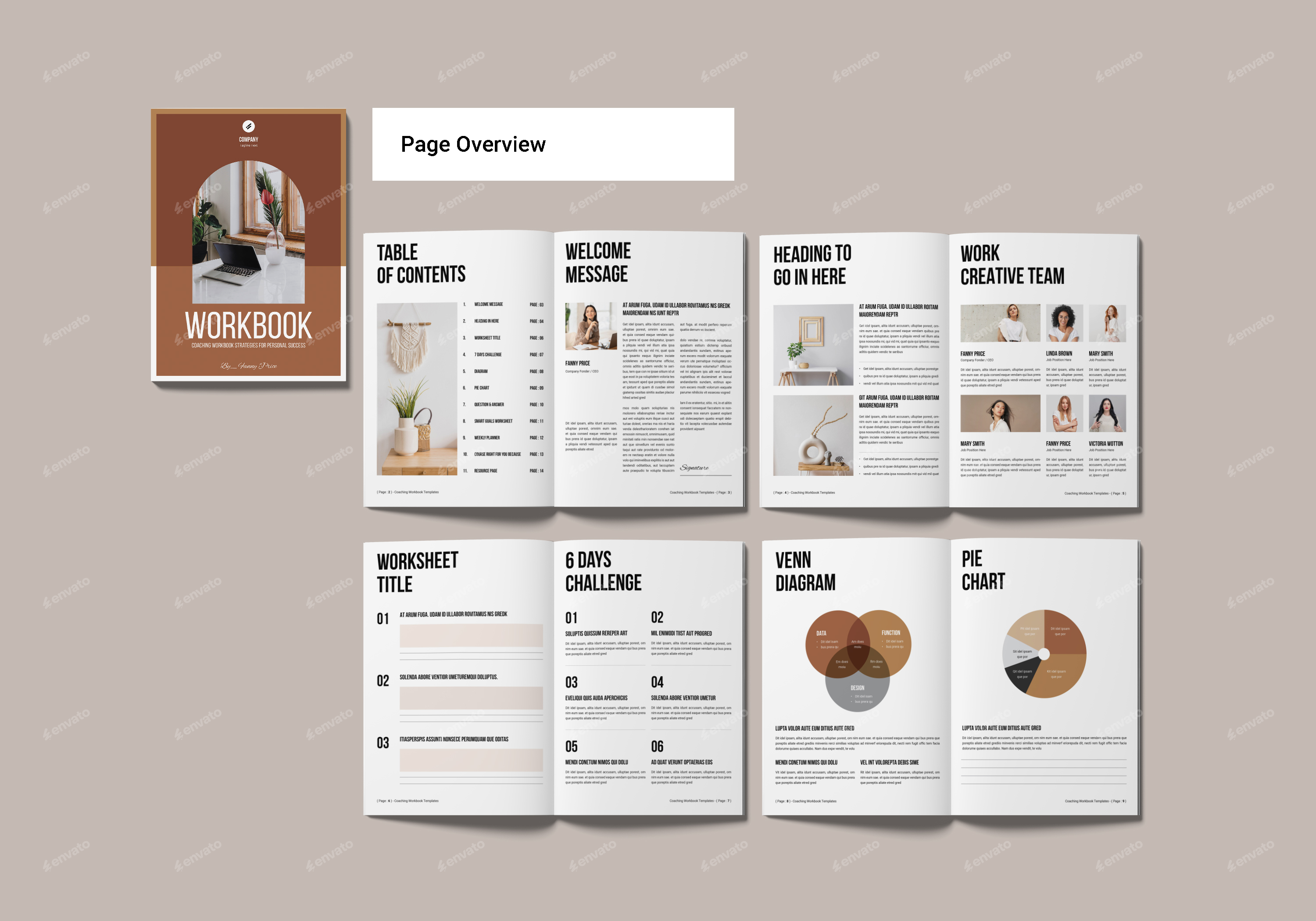 Coaching Workbook Template, Print Templates | GraphicRiver