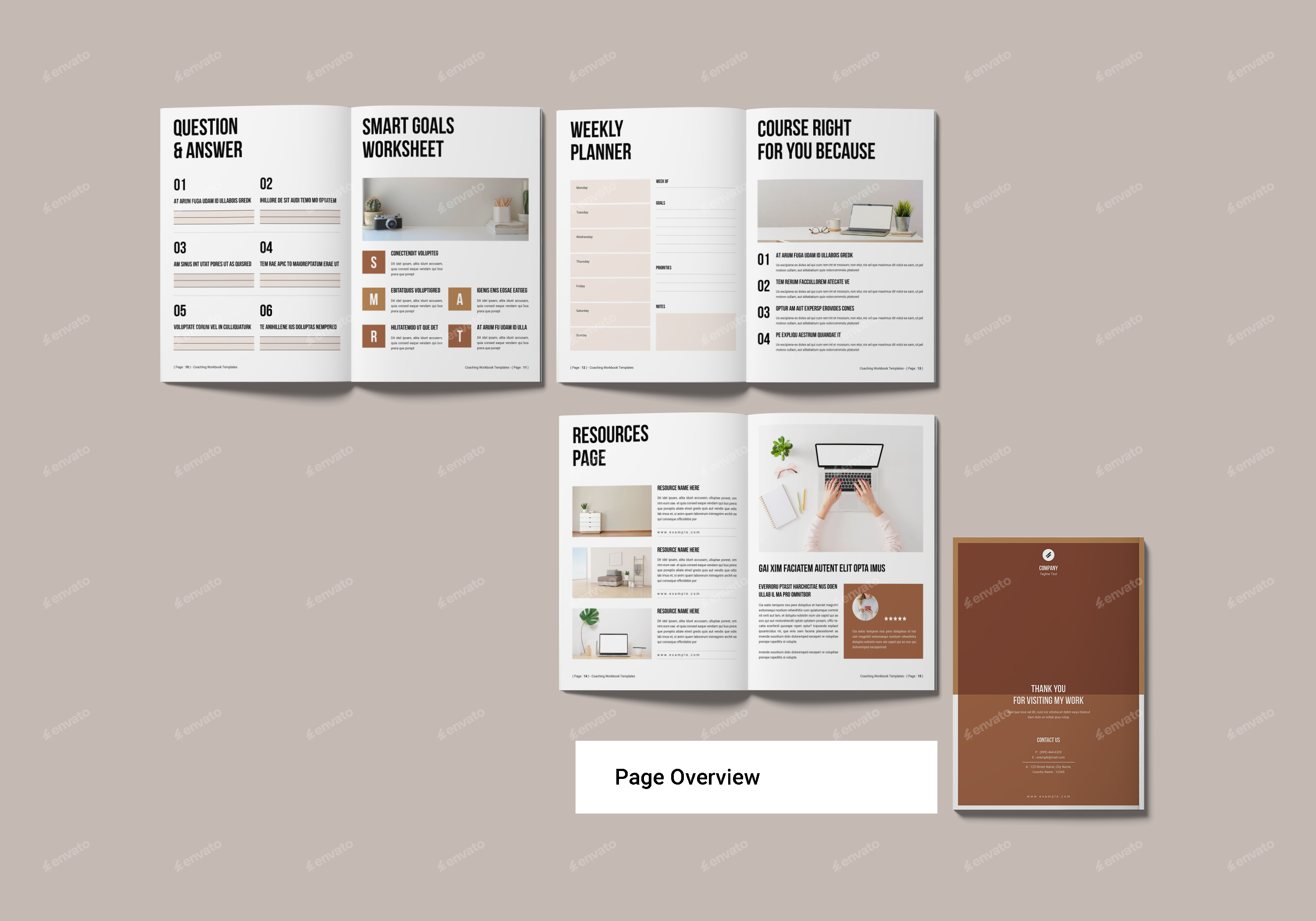 Coaching Workbook Template, Print Templates | GraphicRiver