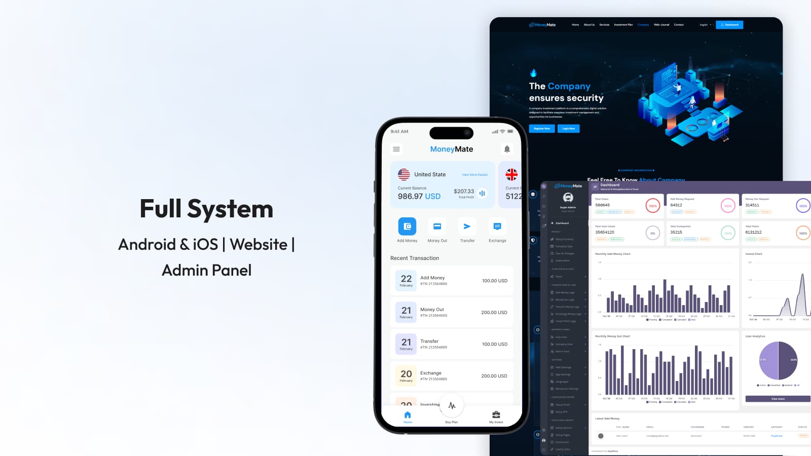 MoneyMate - Company Investment Platform Full Solution by AppDevsX ...