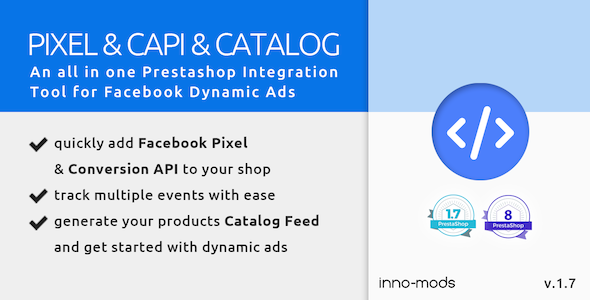 Pixel & CAPI & Catalog for Prestashop by Inno-mods | CodeCanyon