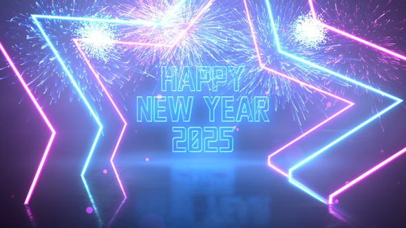 Neon Party New Year Wishes, After Effects Project Files | VideoHive