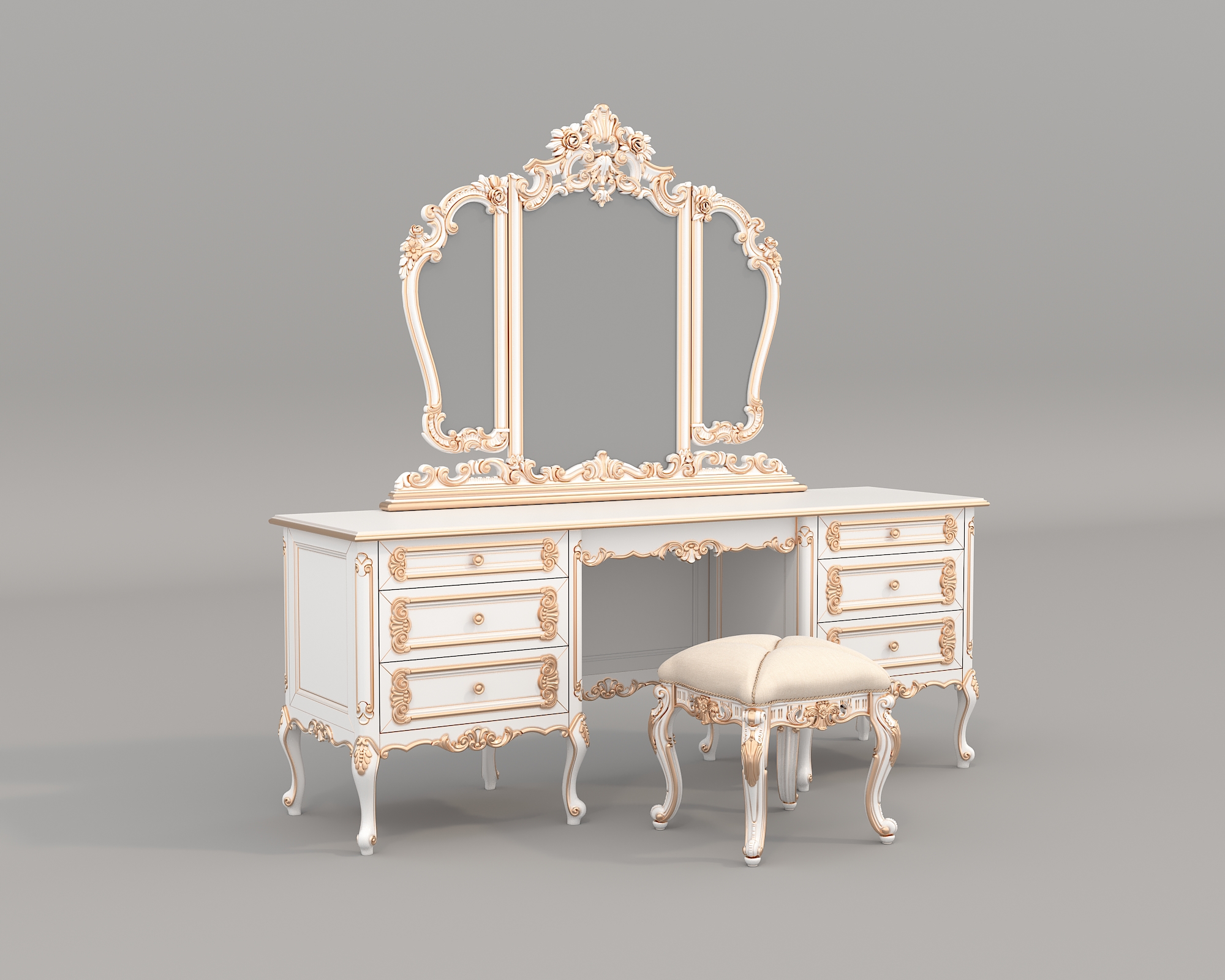 Classic European style Dressing Table 26 by nhattuankts | 3DOcean