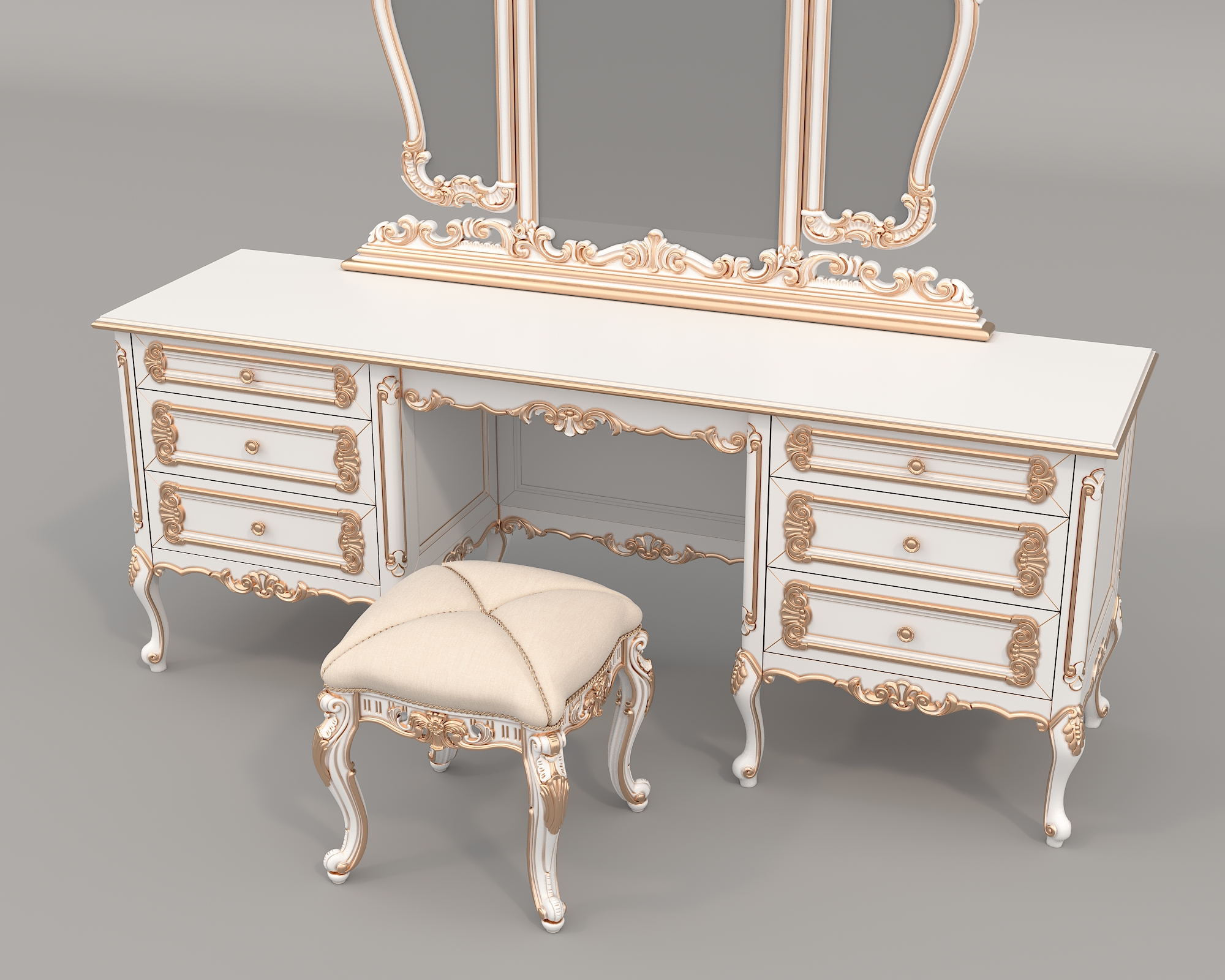 Classic European style Dressing Table 26 by nhattuankts | 3DOcean