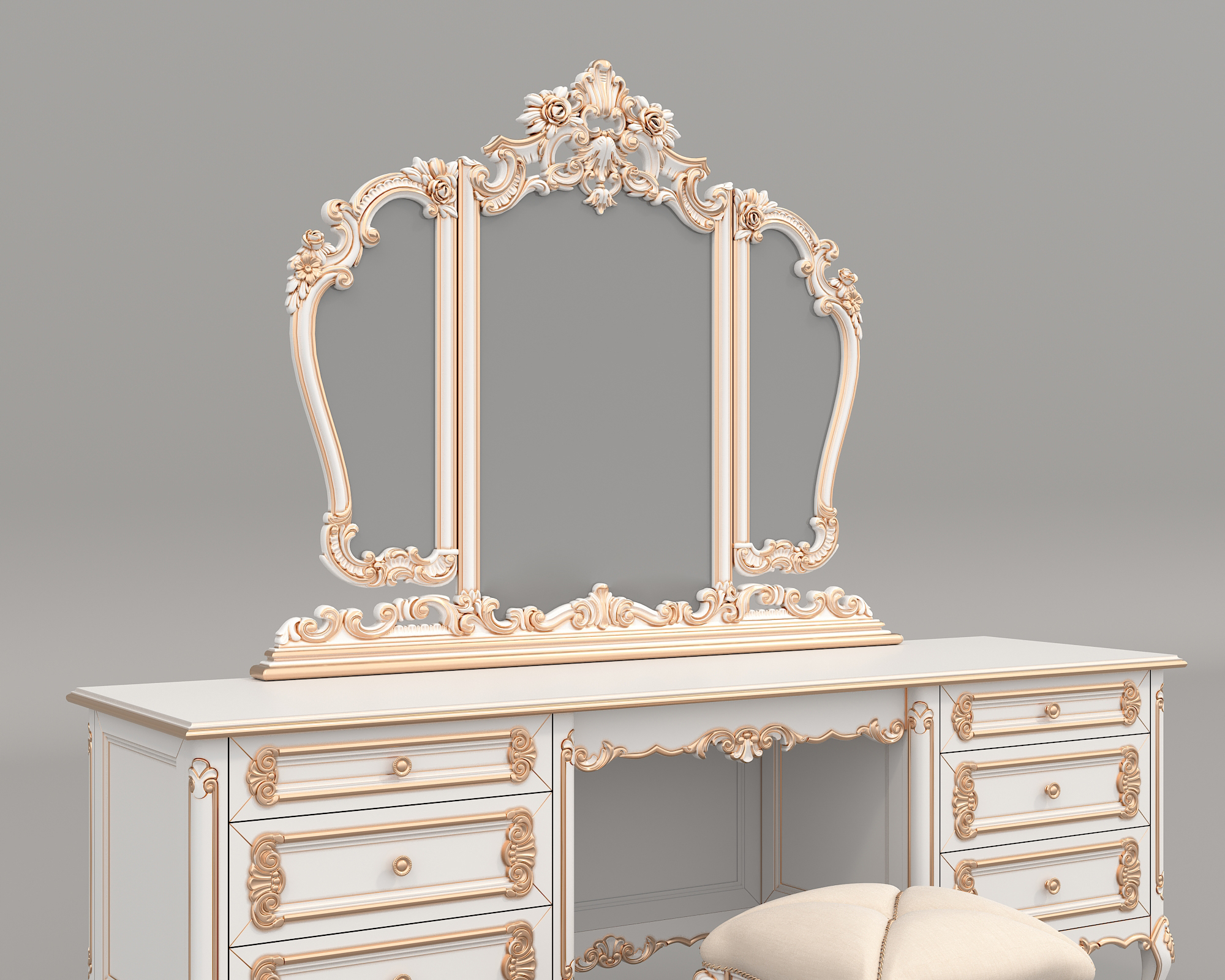 Classic European style Dressing Table 26 by nhattuankts | 3DOcean