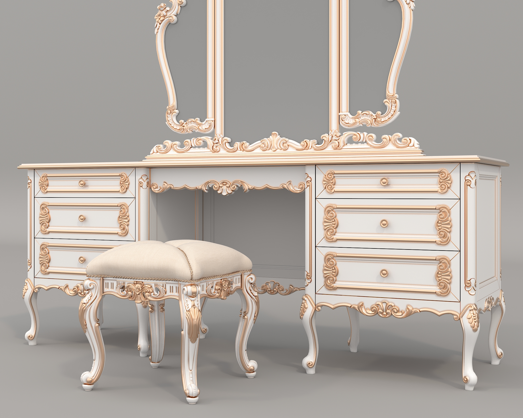 Classic European style Dressing Table 26 by nhattuankts | 3DOcean