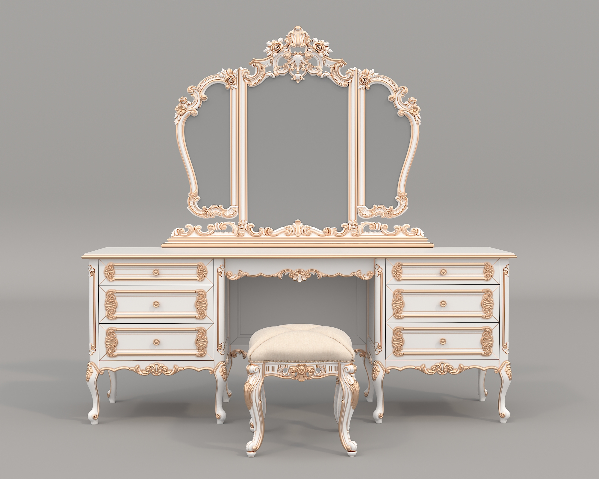 Classic European style Dressing Table 26 by nhattuankts | 3DOcean