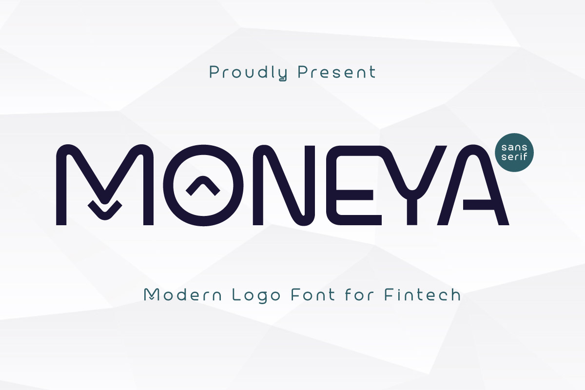 Moneya - Fintech Logo Font, Fonts | GraphicRiver