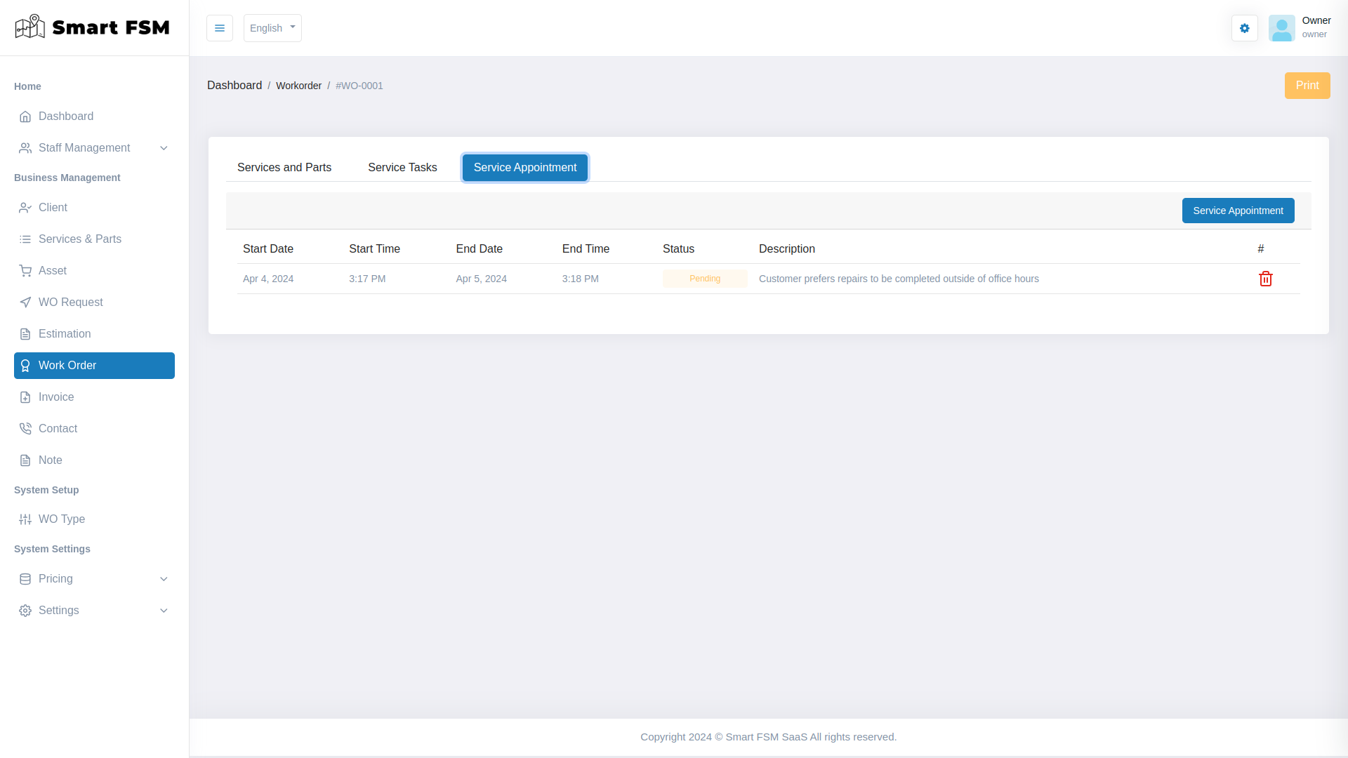 Smart FSM SaaS - Field Service Management System by smartwebinfotech