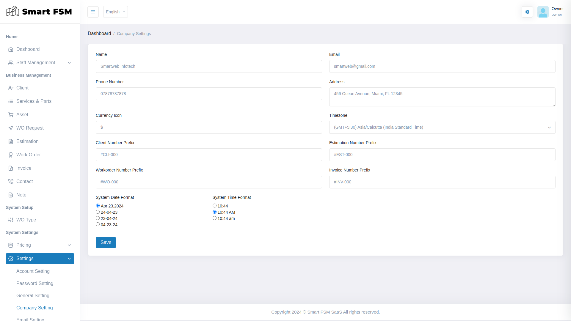 Smart FSM SaaS - Field Service Management System by smartwebinfotech