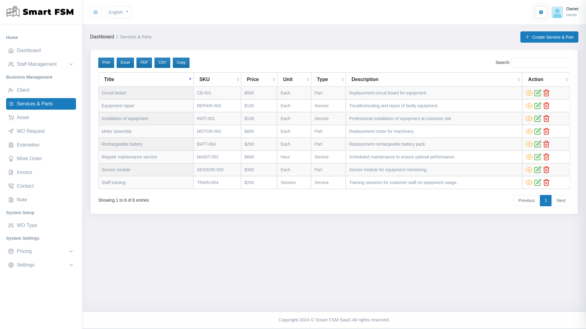 Smart FSM SaaS - Field Service Management System by smartwebinfotech