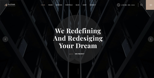 Archtek - Architecture Interior Design WordPress Theme by rs-theme