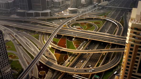 Modern City Infrastructure Business Financial District, Stock Footage