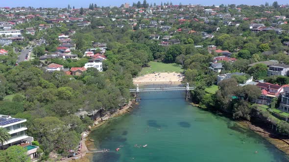 Parsley Bay Beach and Bridge a Secluded Beach in the Affluent Sydney ...