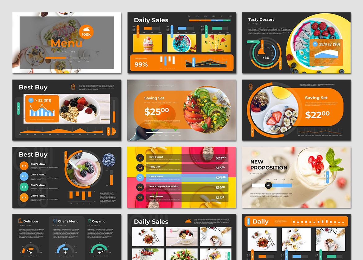 Restaurant PowerPoint Presentation Template, Presentation Templates