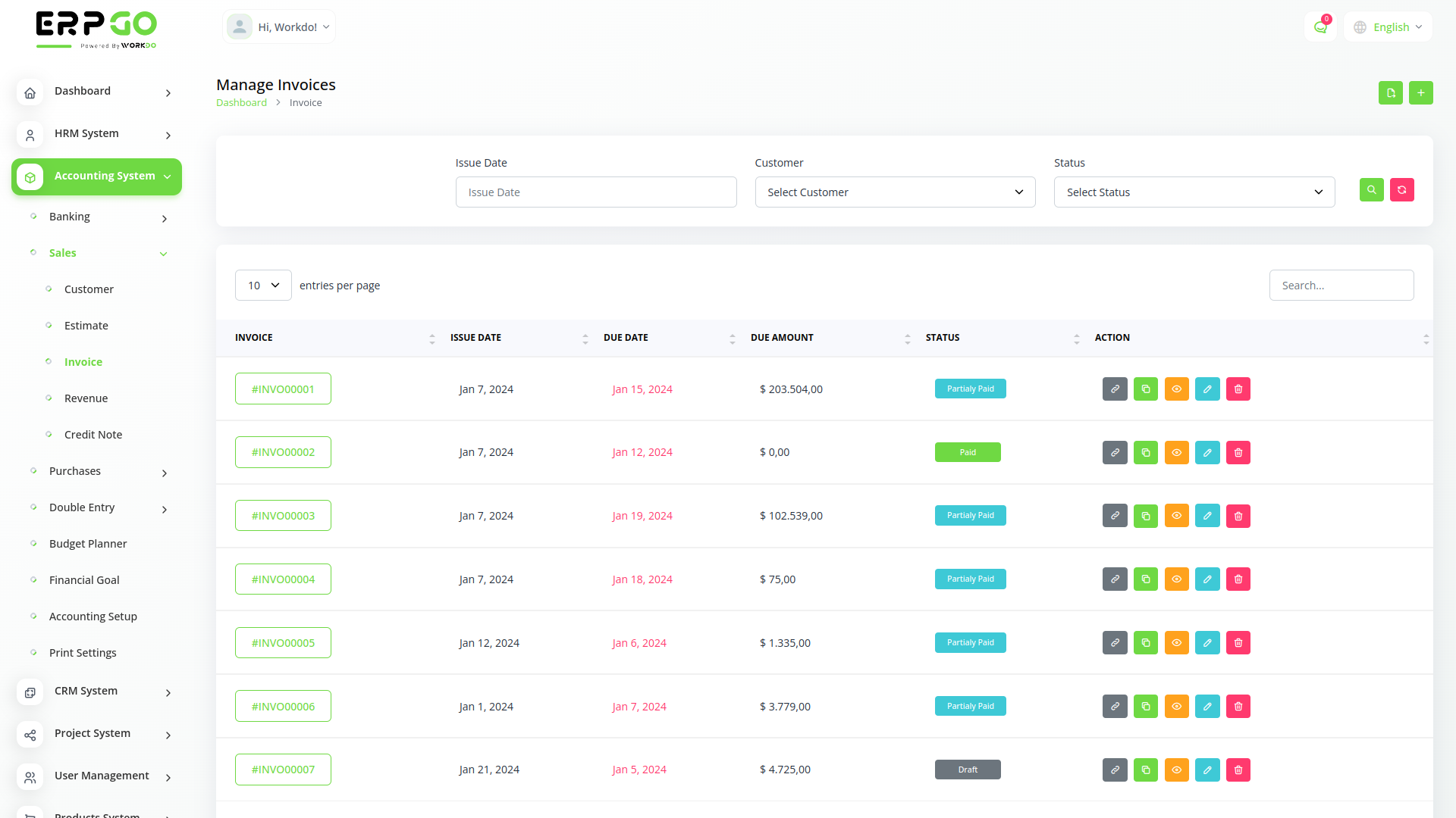 ERPGo - All In One Business ERP With Project, Account, HRM, CRM & POS ...