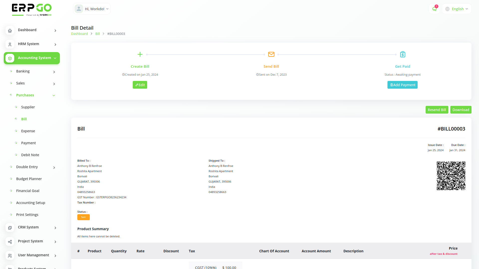 ERPGo - All In One Business ERP With Project, Account, HRM, CRM & POS ...