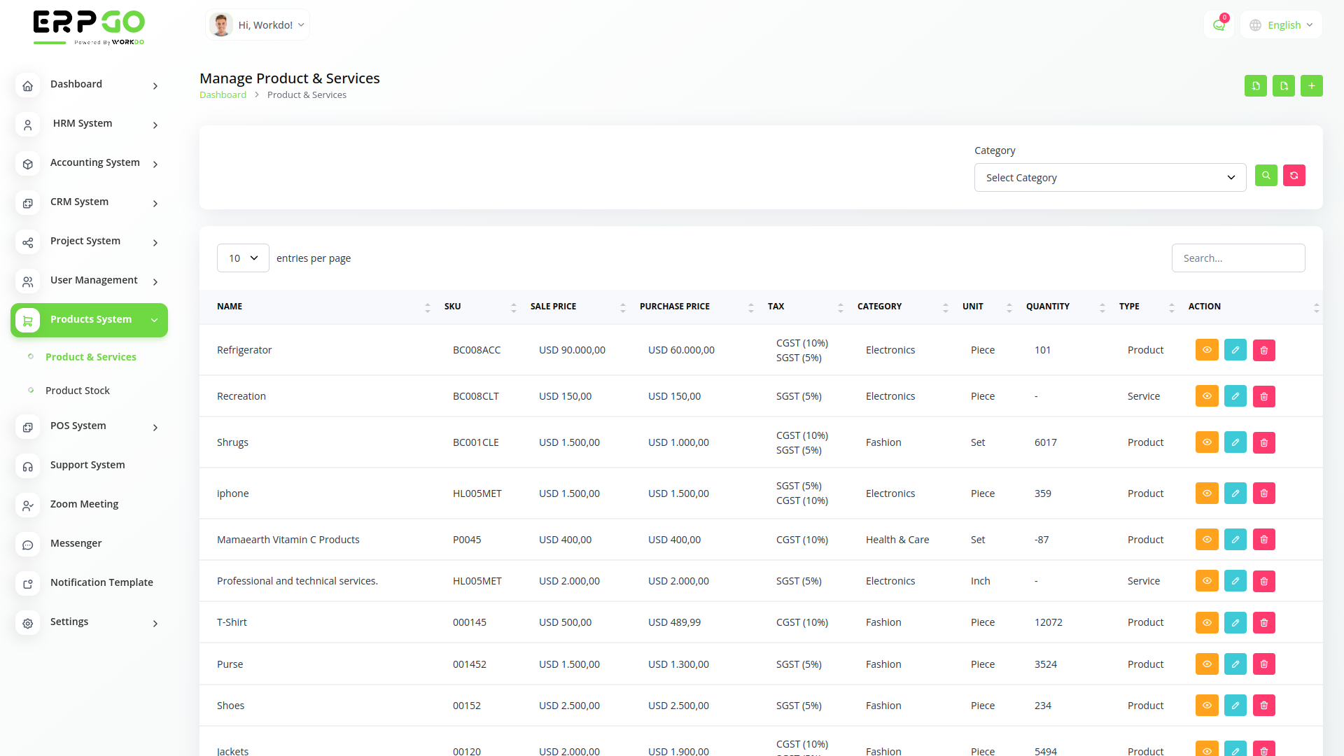 ERPGo SaaS - All In One Business ERP With Project, Account, HRM, CRM ...