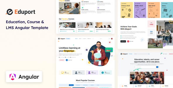Eduport - Angular LMS, Education and Course Template by Stackbros ...
