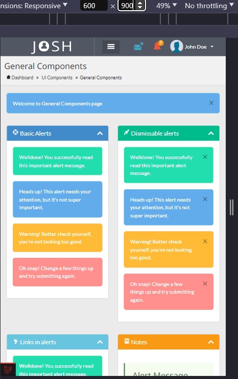 Josh - Laravel Admin Template + Front End + CRUD by jyostna | CodeCanyon