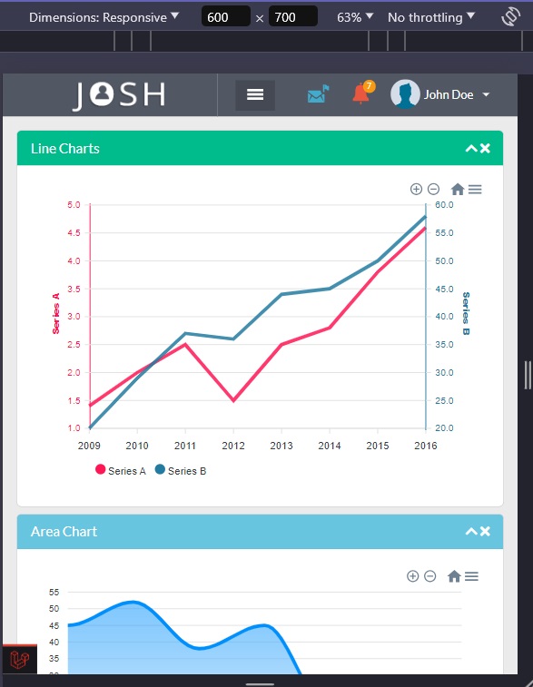 Josh - Laravel Admin Template + Front End + CRUD by jyostna | CodeCanyon