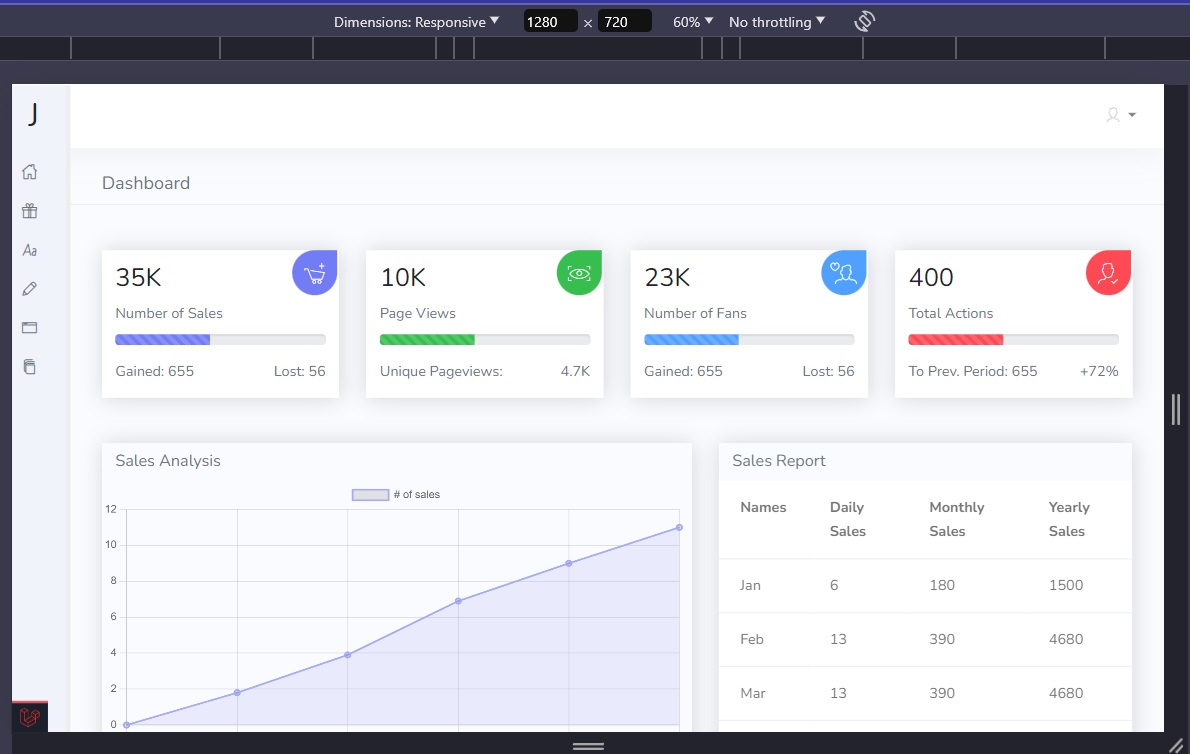 Josh - Laravel Admin Template + Front End + CRUD by jyostna | CodeCanyon