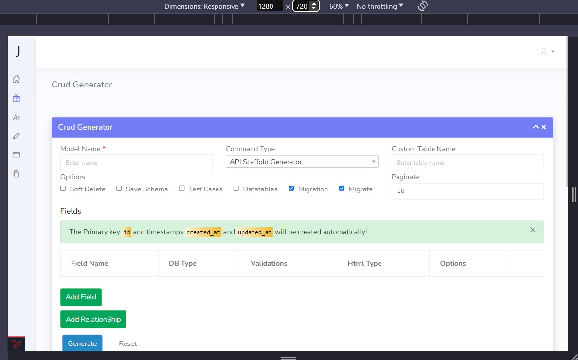 Josh - Laravel Admin Template + Front End + CRUD by jyostna | CodeCanyon