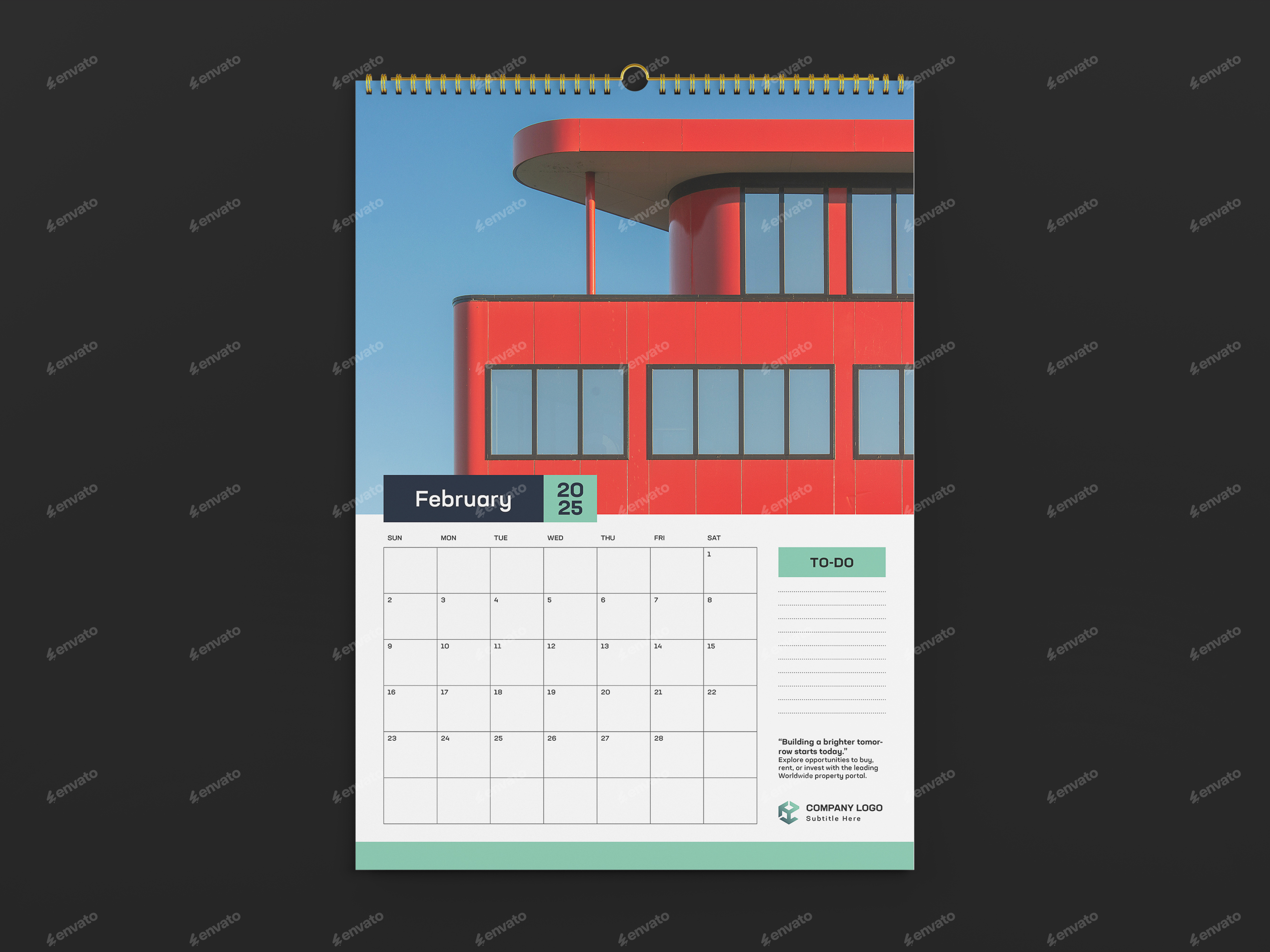 Real Estate Calendar Template, Print Templates | GraphicRiver