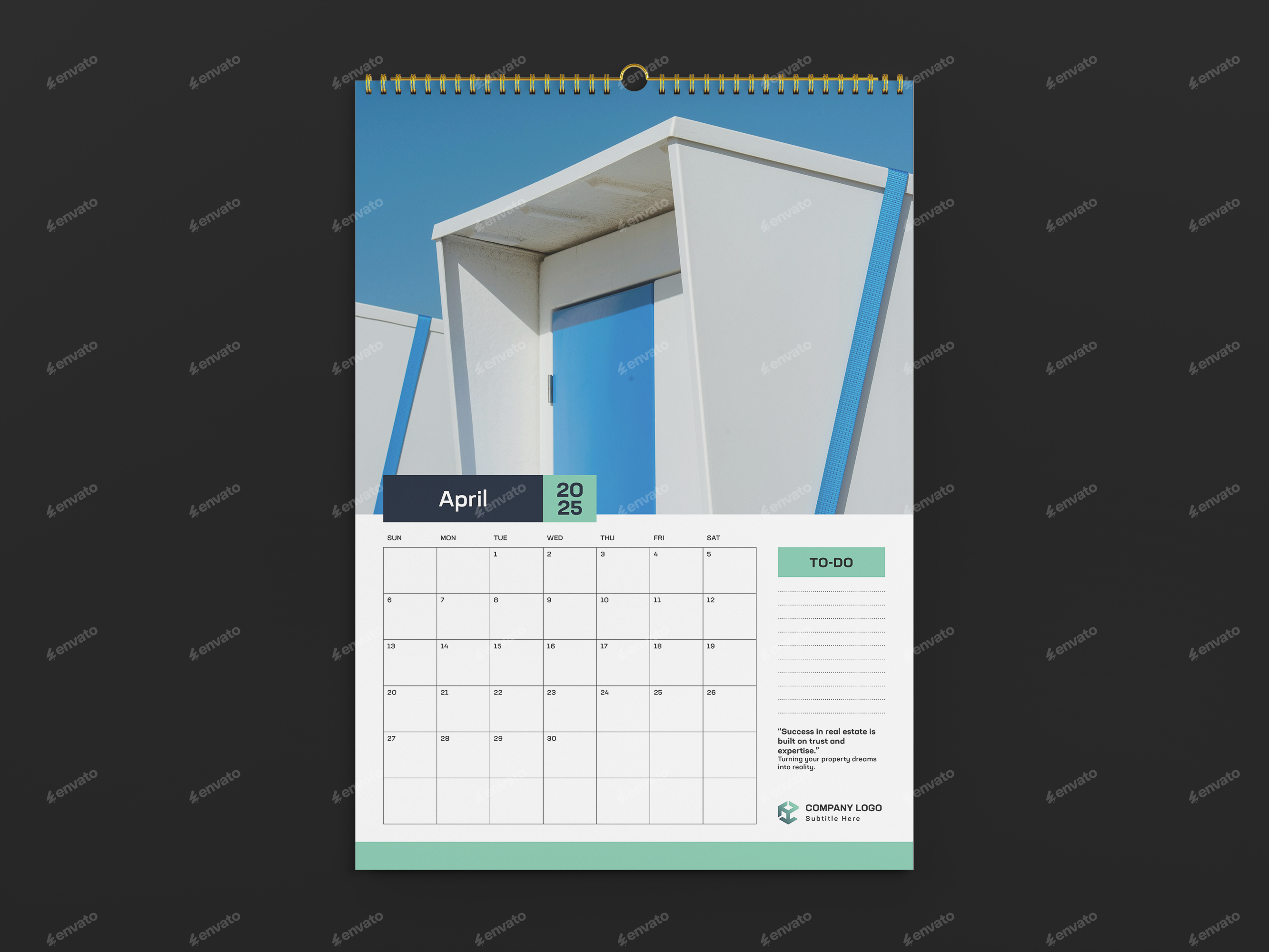 Real Estate Calendar Template, Print Templates | GraphicRiver