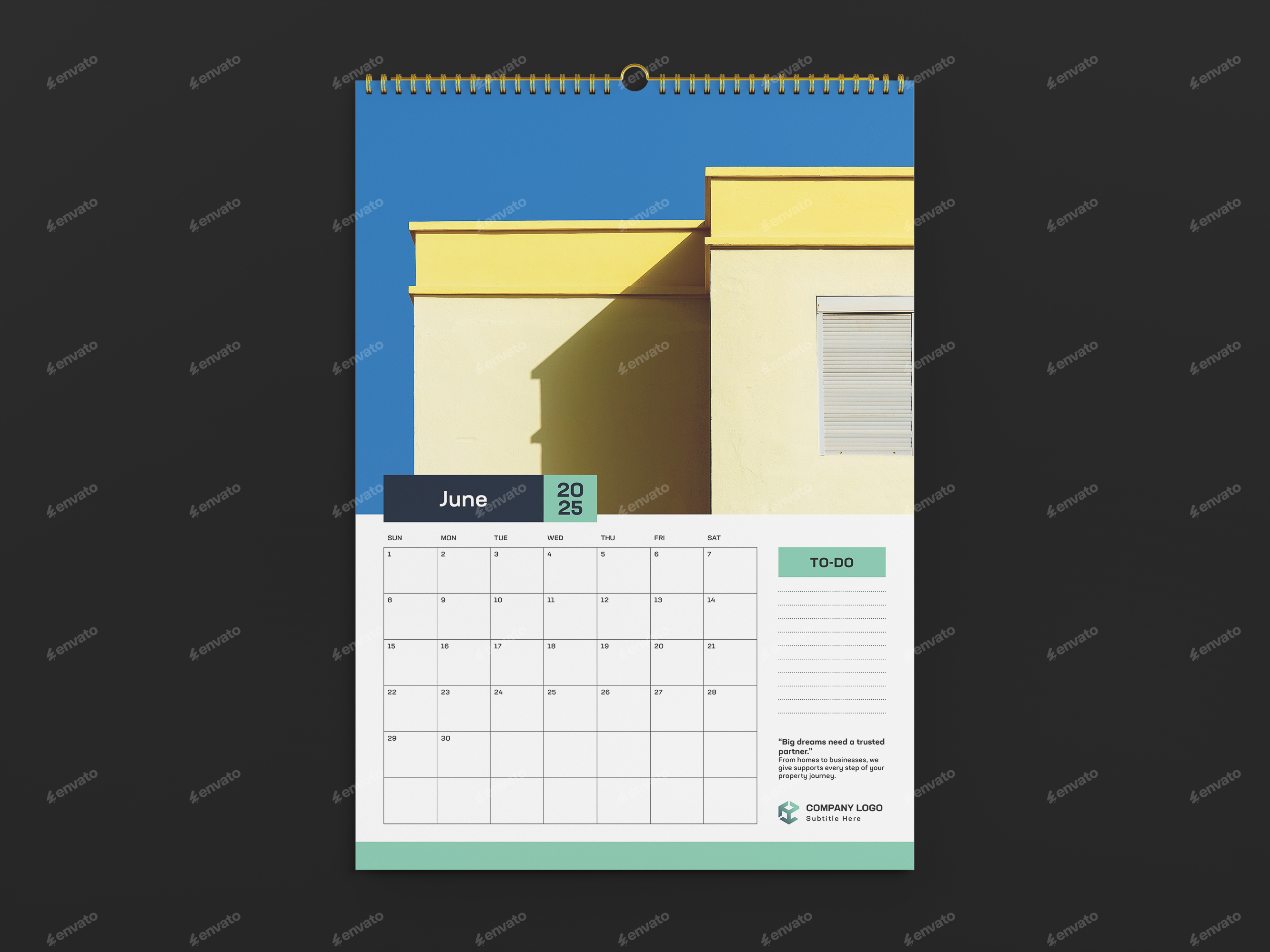 Real Estate Calendar Template, Print Templates | GraphicRiver