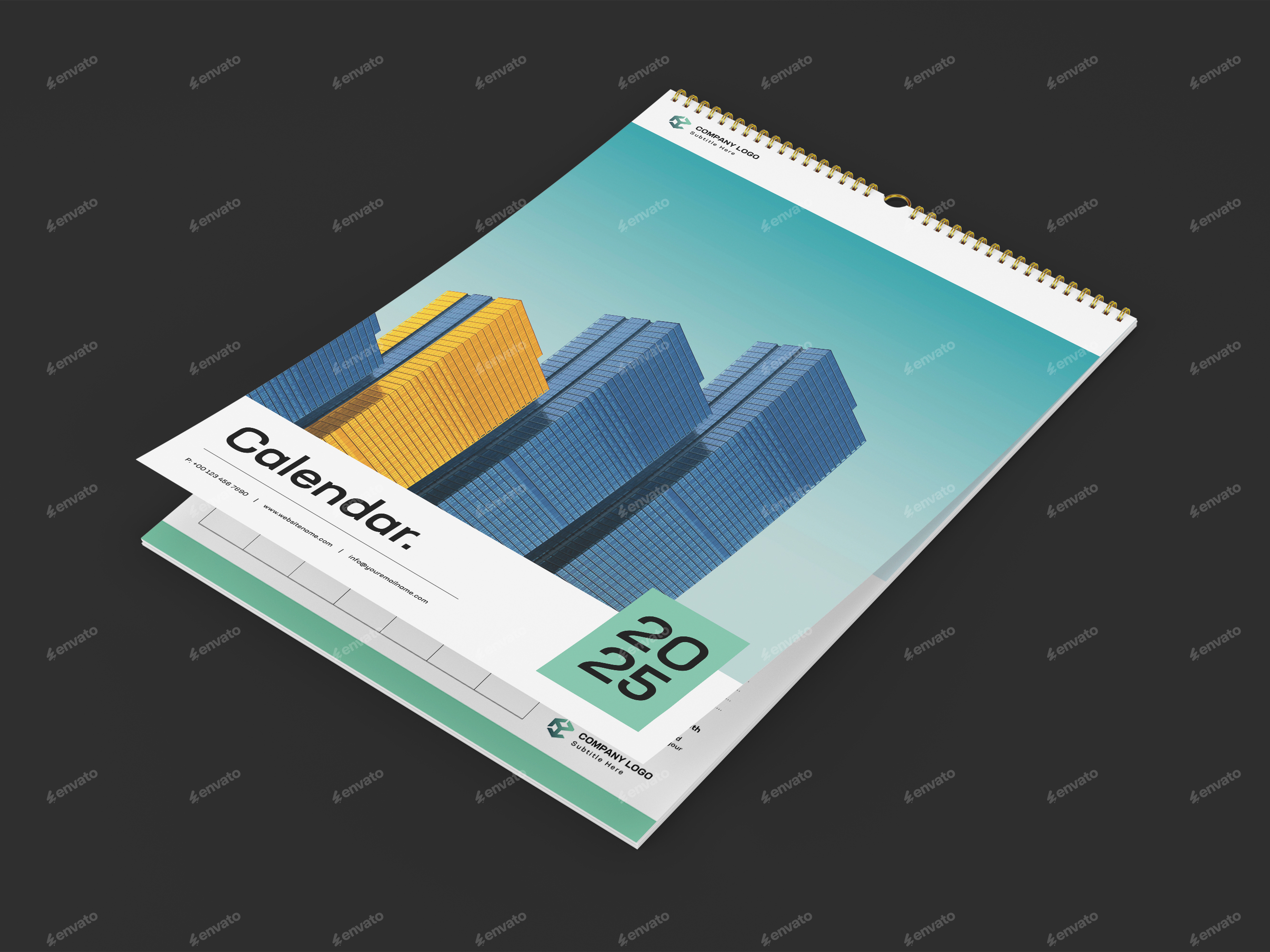 Real Estate Calendar Template, Print Templates | GraphicRiver