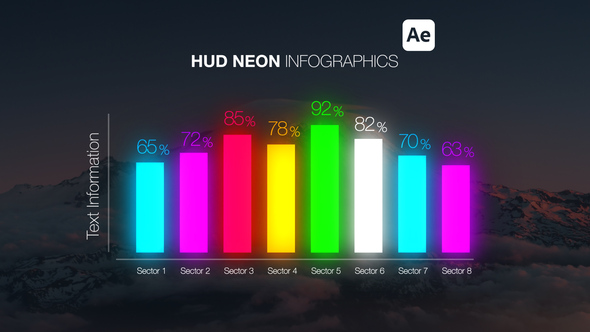 HUD Neon Infographics, After Effects Project Files | VideoHive