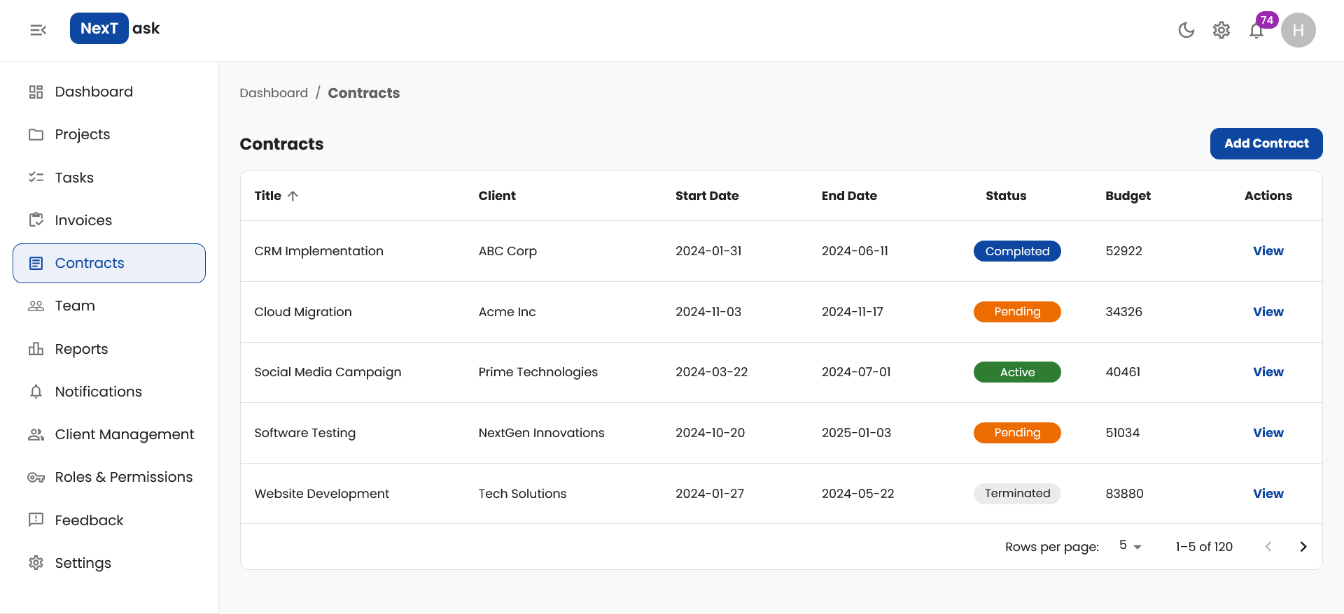 Nextask Project Management Nextjs React Kit By Husnainakhtar06 Codecanyon