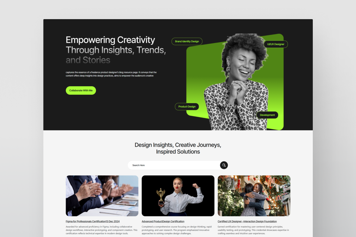 KitPersona - Freelancer Personal Portfolio Elementor Template Kit by CreateBigSupply