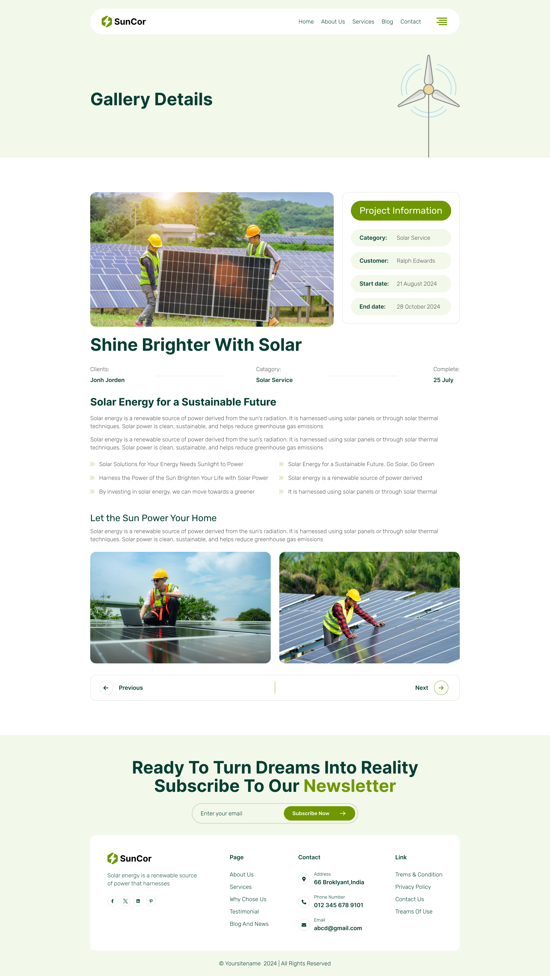 Suncor - Solar & Renewable Energy Figma Template by Mugli | ThemeForest