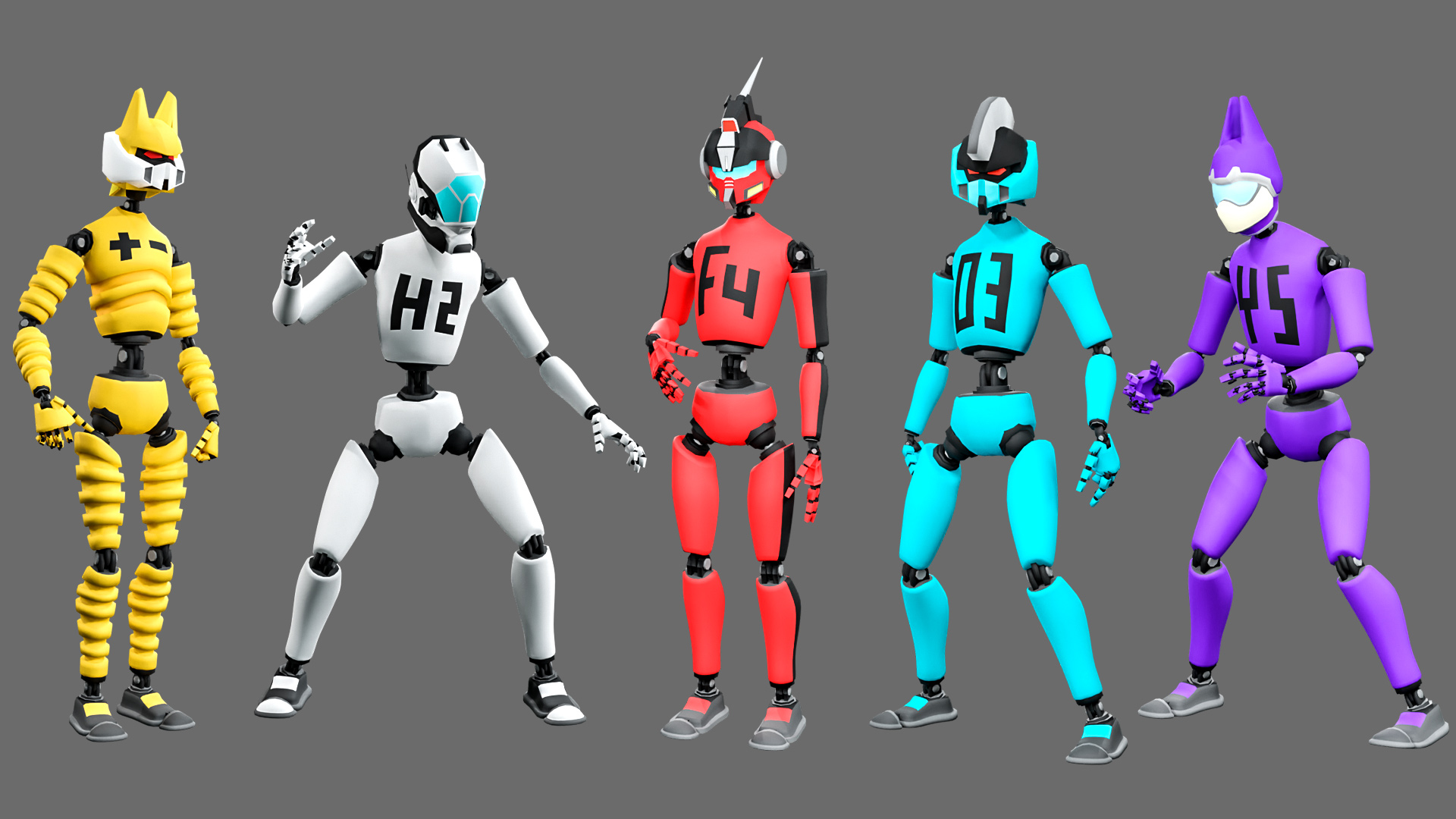 10 unique robots by cherce | 3DOcean