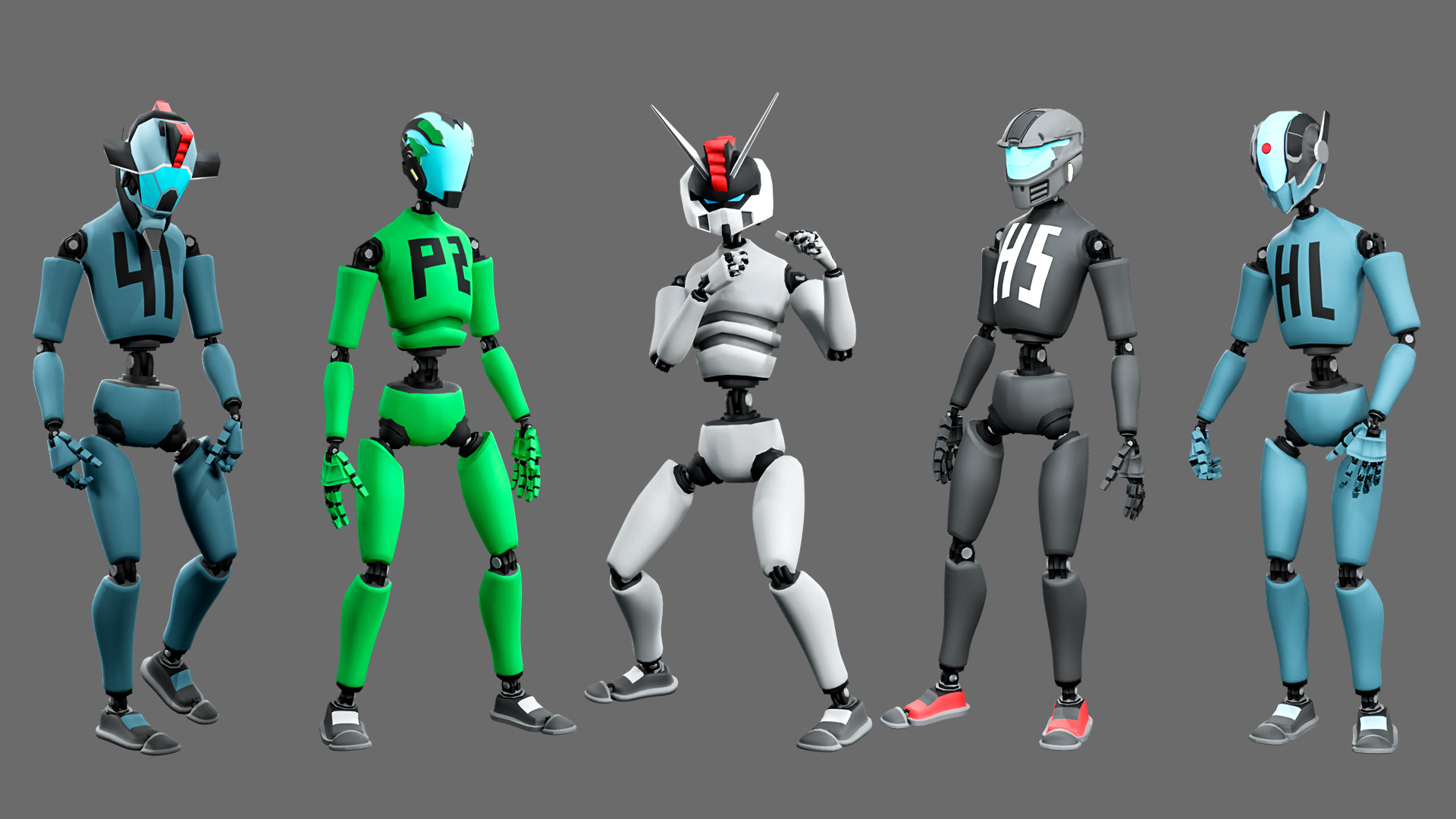 10 unique robots by cherce | 3DOcean