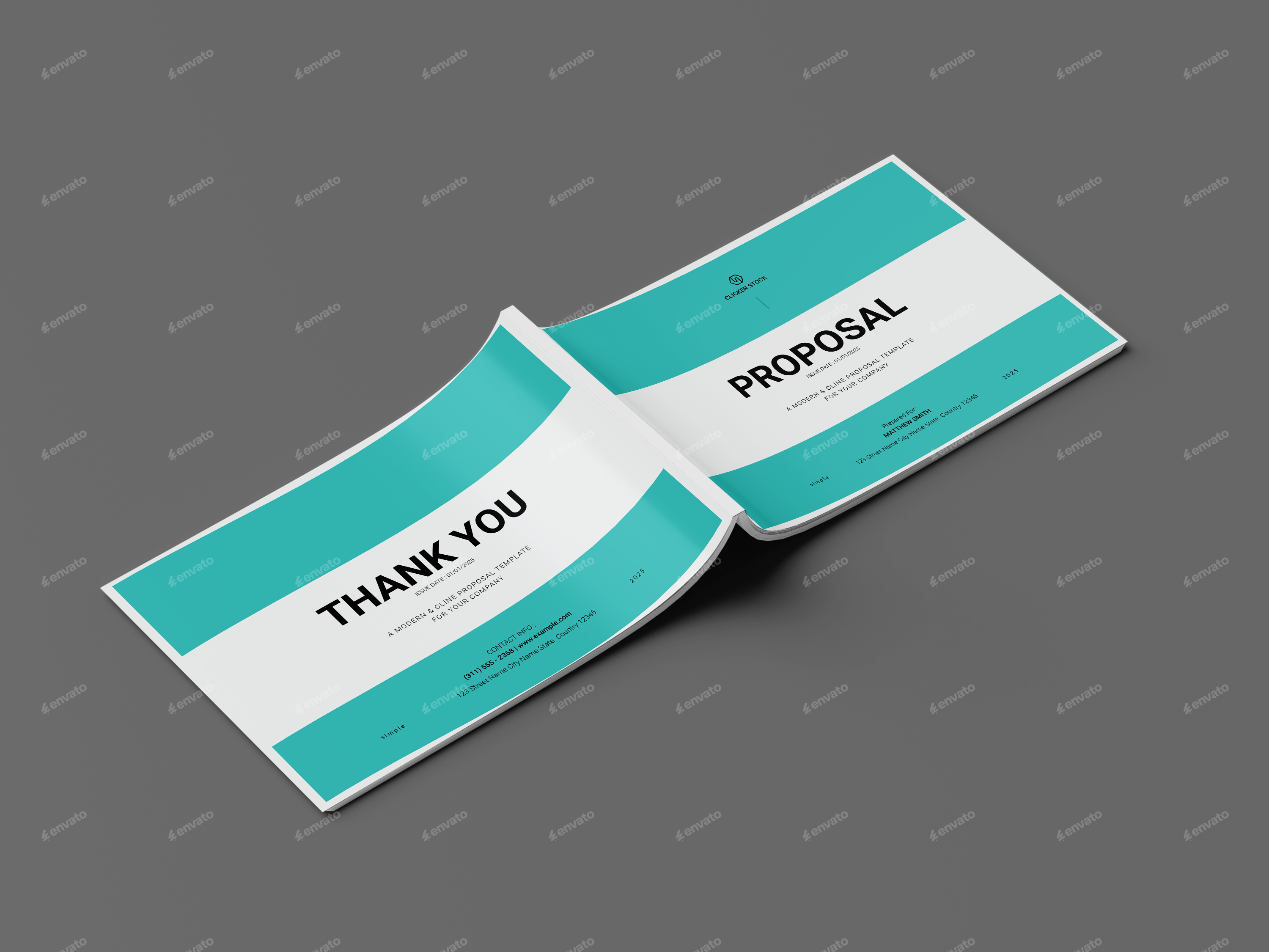 Project Proposal Brochure Template Landscape, Print Templates ...